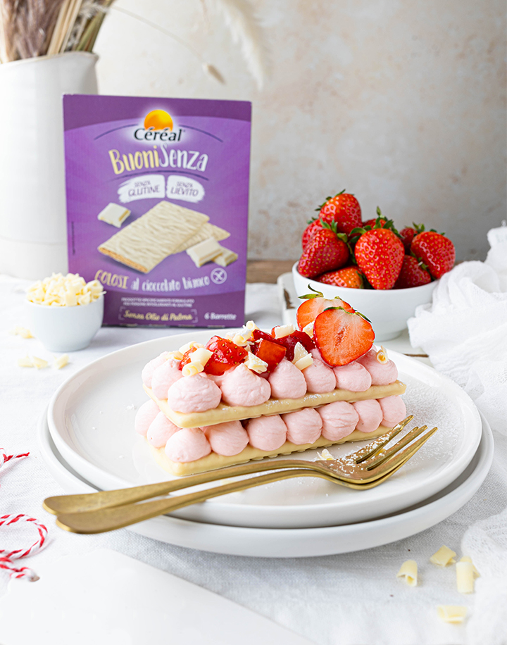 La ricetta della Cream Tart Monoporzione con Mousse e Fragole | Céréal