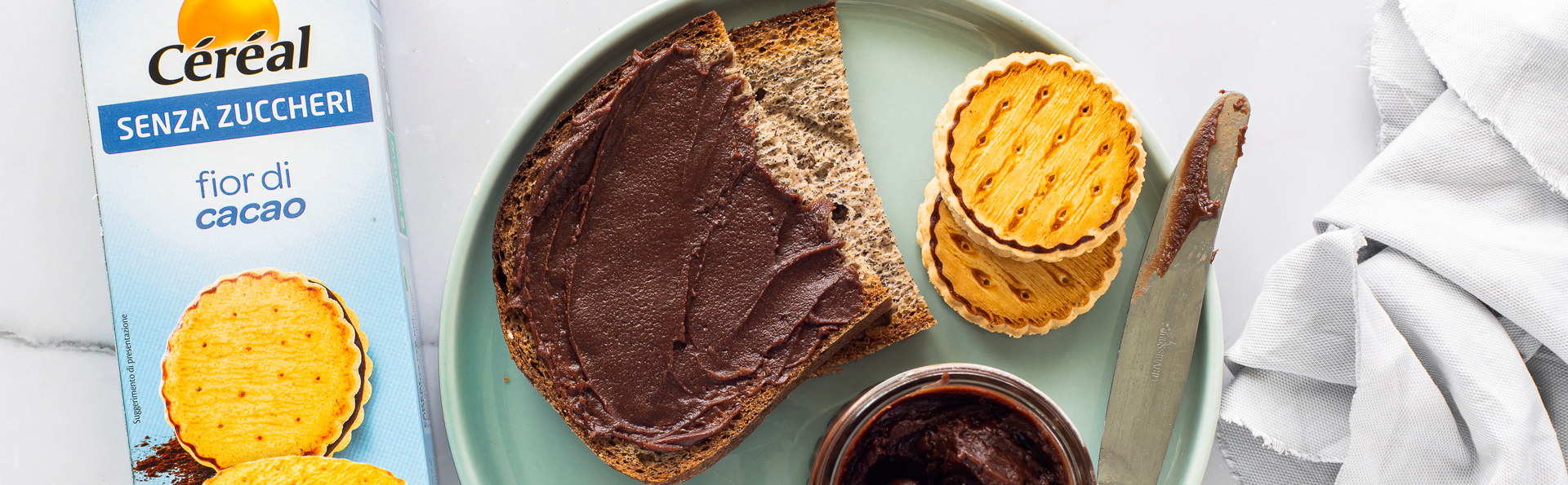 Crema spalmabile e Biscotti al Cacao : la Ricetta | Céréal