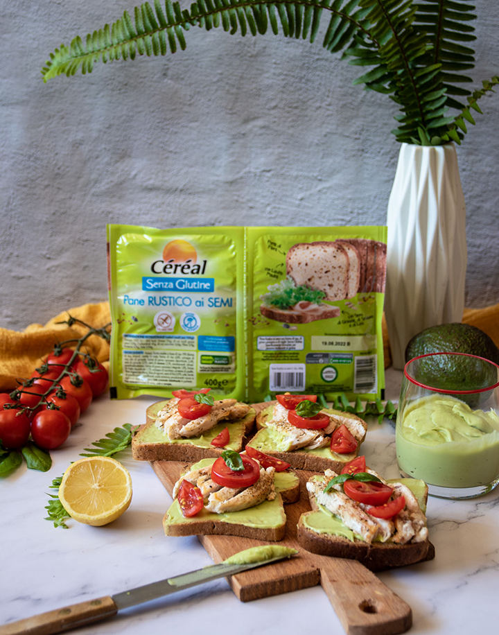 Open Sandwich con Pane Rustico ai Semi Senza Glutine | Céréal